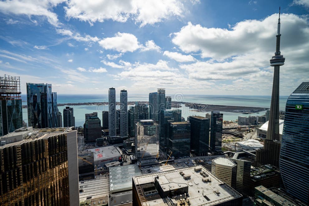 Aerial View of Downtown Toronto. Editorial Photography - Image of ...
