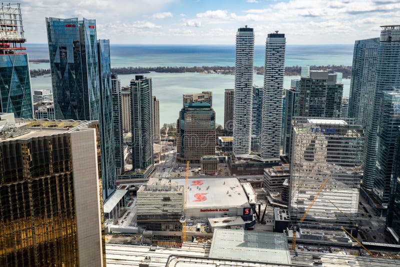 Aerial View of Downtown Toronto. Editorial Photography - Image of ...