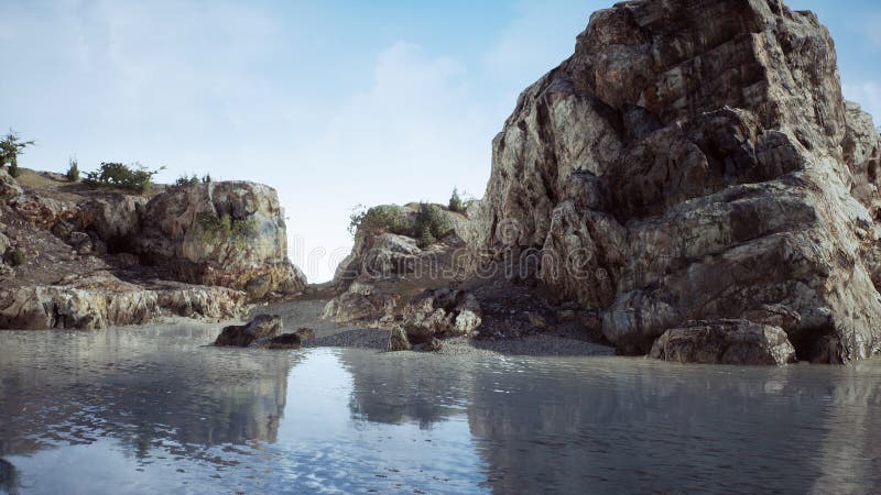 Aerial View of the Dramatic Coastline at the Cliffs Stock Image - Image ...