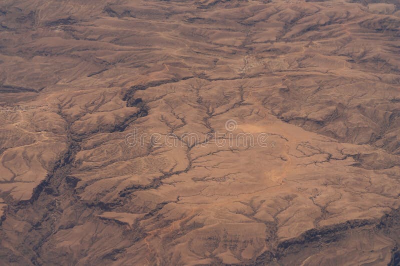Aerial Perspective Harsh Desert Landscape Stock Photos - Free & Royalty ...