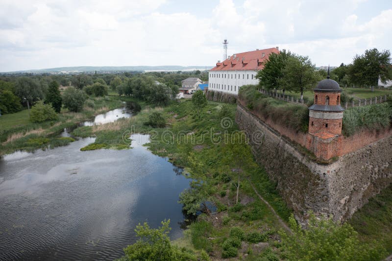Aerial View on Dubno Castle from Drone Editorial Image - Image of drone ...