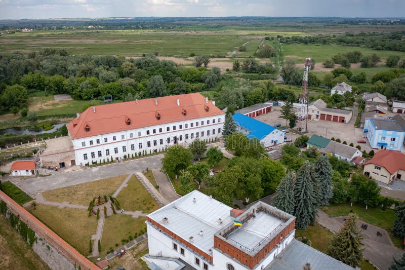 Aerial View on Dubno Castle from Drone Editorial Image - Image of ...