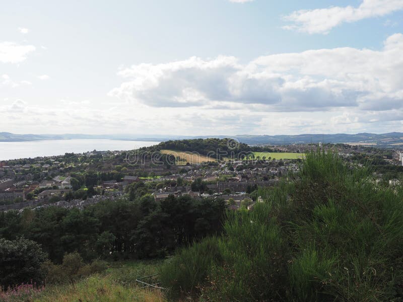 Aerial View of Dundee from Law Hill Stock Image - Image of architecture ...