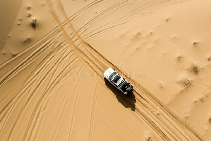 Aerial View of 4x4 Dune Bashing Stock Image - Image of generated ...