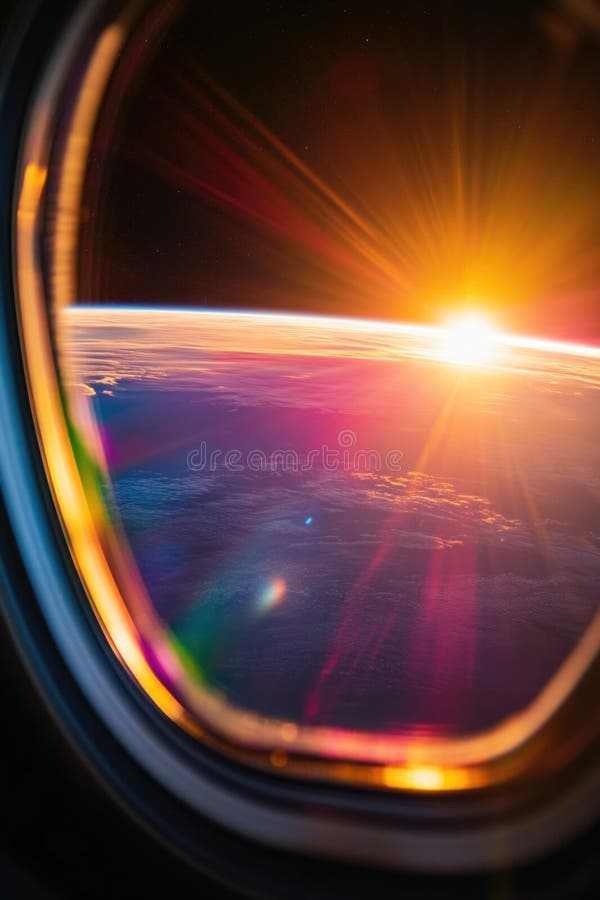 Aerial View of the Earth S Landscape from an Airplane Window Stock ...