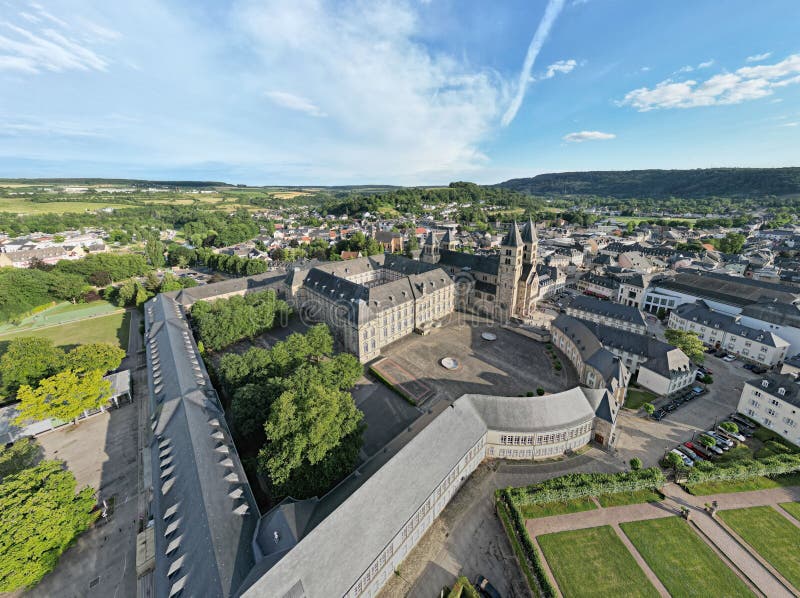Aerial View of Echternach, Luxembourg Stock Image - Image of aerial ...