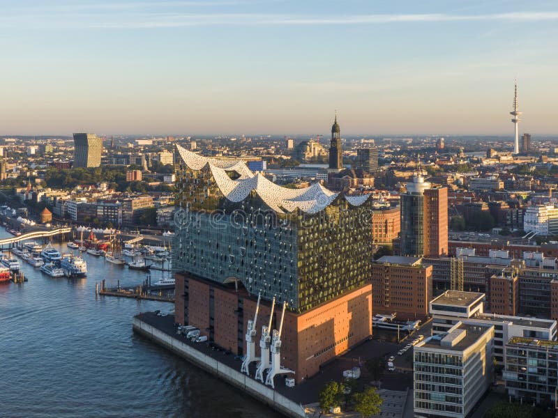 Aerial View of Elbphilharmonie in Hamburg Editorial Photography - Image ...