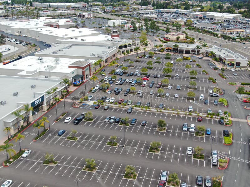 Aerial View of Empty Shopping Center Parking Lot during COVID-19 ... Aerial View of Empty Shopping Center Parking Lot during COVID-19 ...