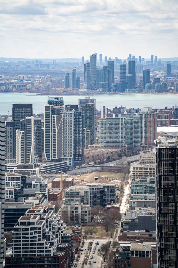 Aerial View of Etobicoke from Toronto Stock Photo - Image of aerial ...