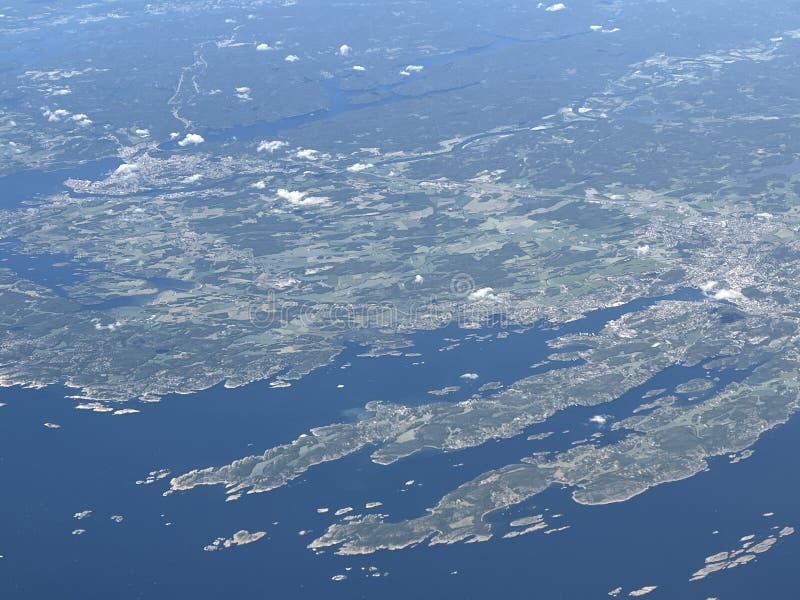 Aerial View of Europe from an Airplane Stock Photo - Image of panoramic ...