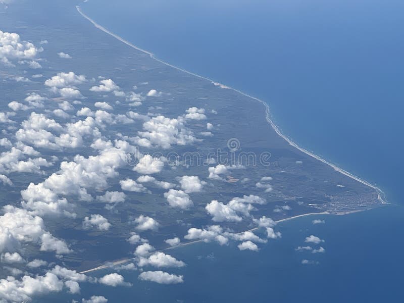 Aerial View of Europe from an Airplane Stock Photo - Image of grass ...