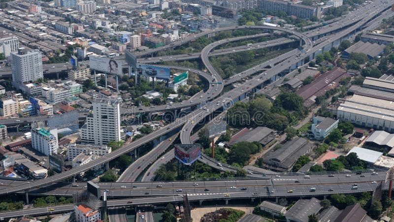 Aerial View of Expressway Interchanges Editorial Photo - Image of ...