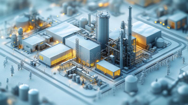 Factory Layout Optimizing Zero Waste Production in a Snowy Industrial ...