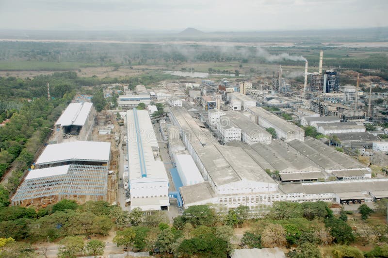 Aerial View of Factory in India Editorial Stock Image - Image of ...