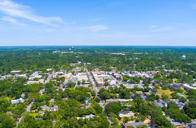 Aerial View of Fairhope, Alabama Stock Image - Image of blue, baldwin ...
