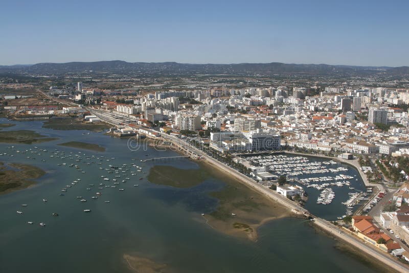 Aerial view of Faro stock image. Image of coastal, outdoors - 6322667