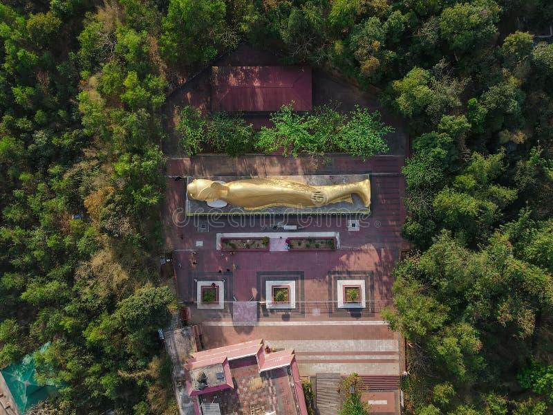 Aerial View of 100 Feet High Statue of Gautama Buddha Stock Photo ...