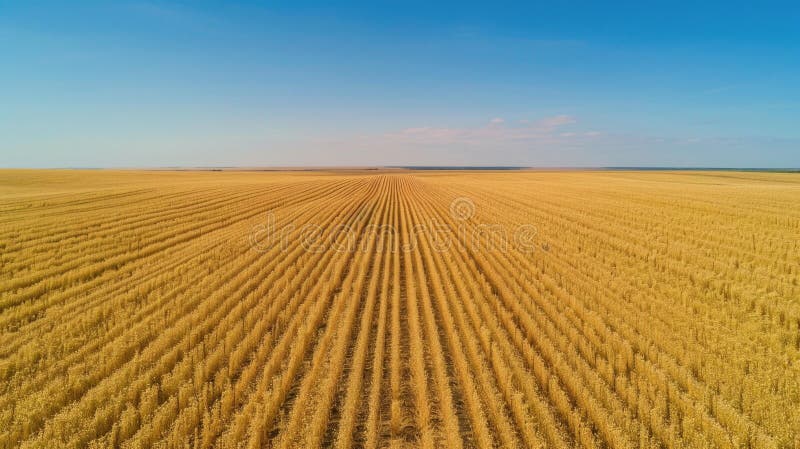 Aerial View of a Field of Crops, Suitable for Agricultural Concepts ...