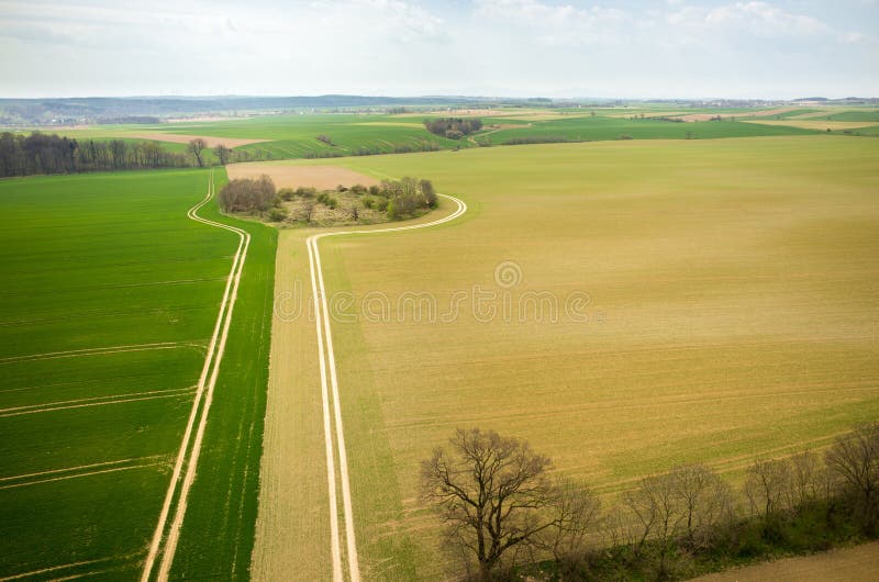 Aerial view of the field stock image. Image of beautiful - 53683921