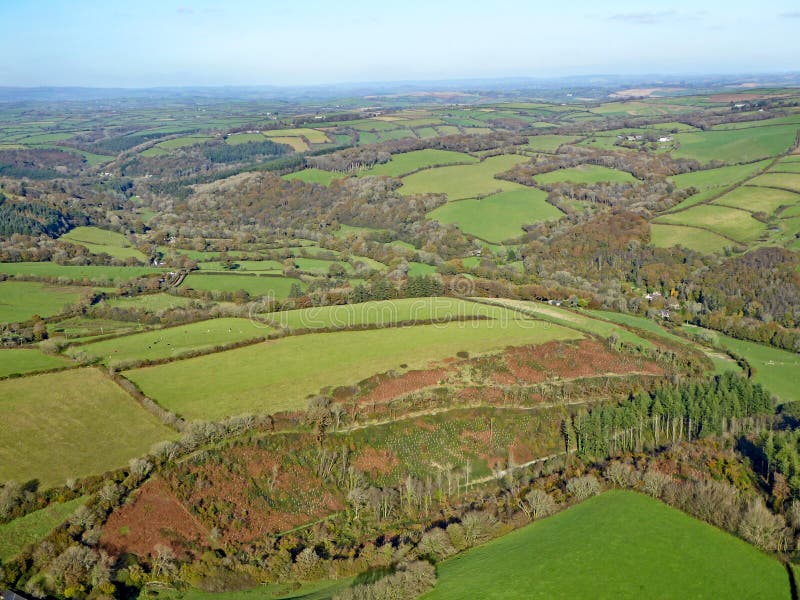 Fields in Devon, Southern England Stock Photo - Image of view ...