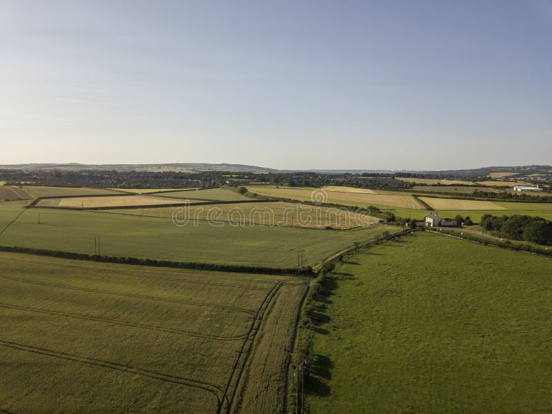 Aerial View Of British Countryside Stock Image - Image of above, autumn ...