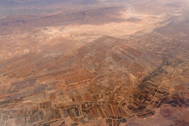 Aerial view on fields stock photo. Image of iran, nature - 75337810