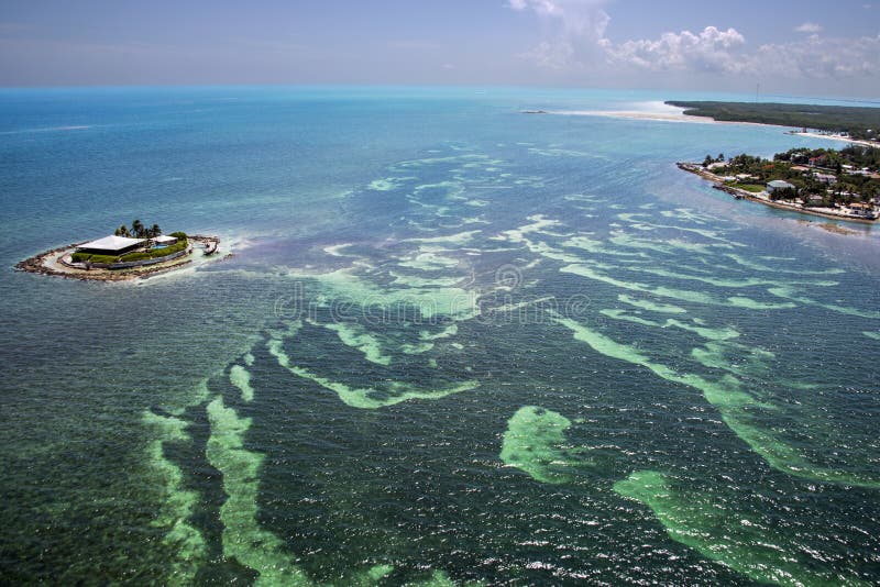 Florida Keys Aerial View with Bridge Stock Photo - Image of clear ...