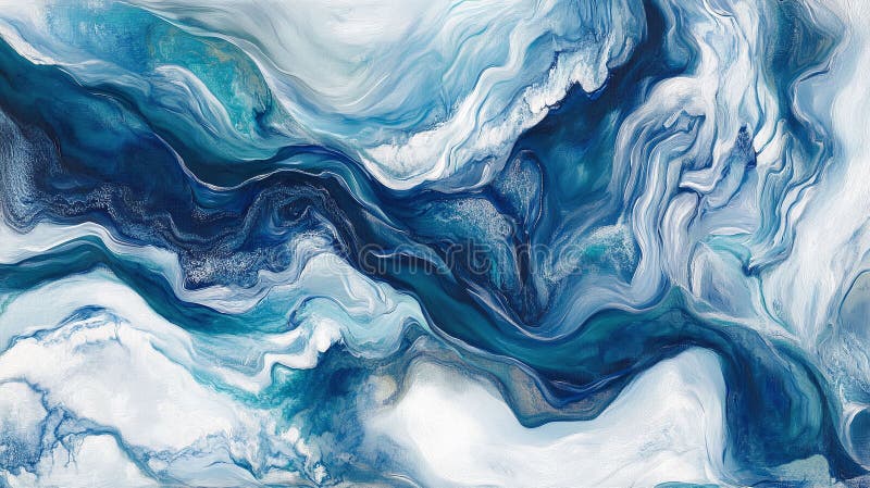 Aerial View of Flowing River Patterns in Arctic Landscapes Creating ...