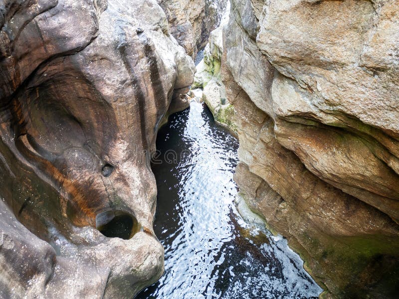 Aerial View of a Flowing Rocky Cave in Norway Stock Image - Image of ...