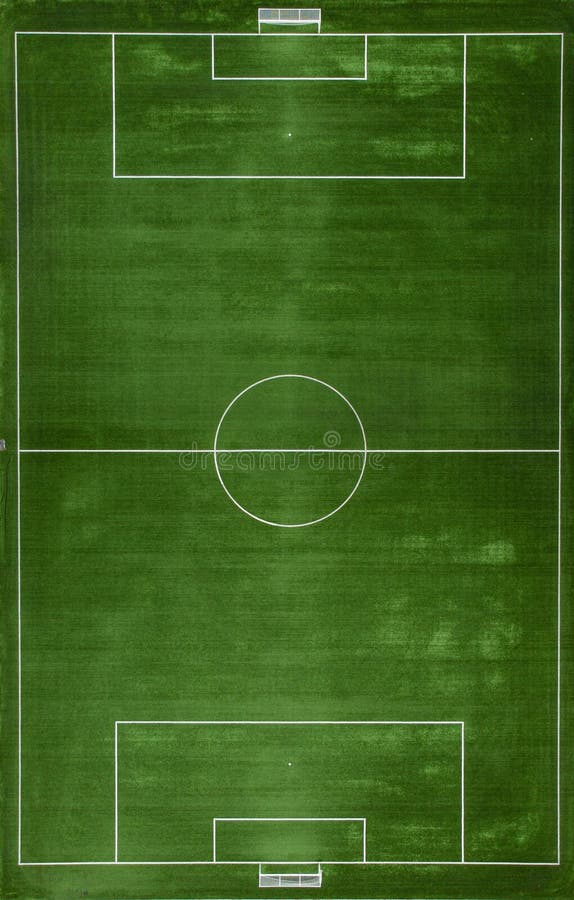 Aerial View of a Football Court Stock Photo - Image of game, aerial ...