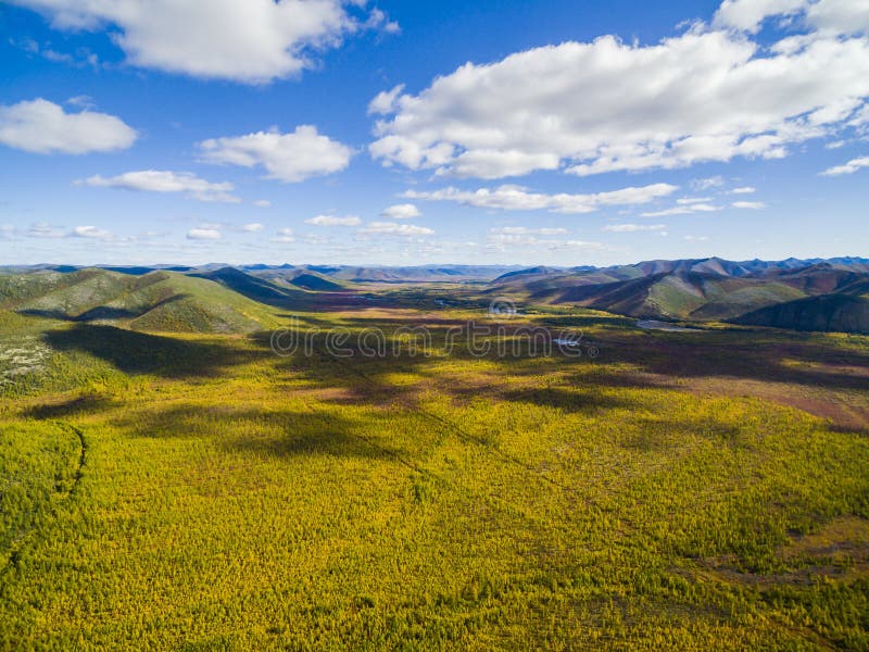 Aerial View of Forest in the Far East, Russia Stock Image - Image of ...