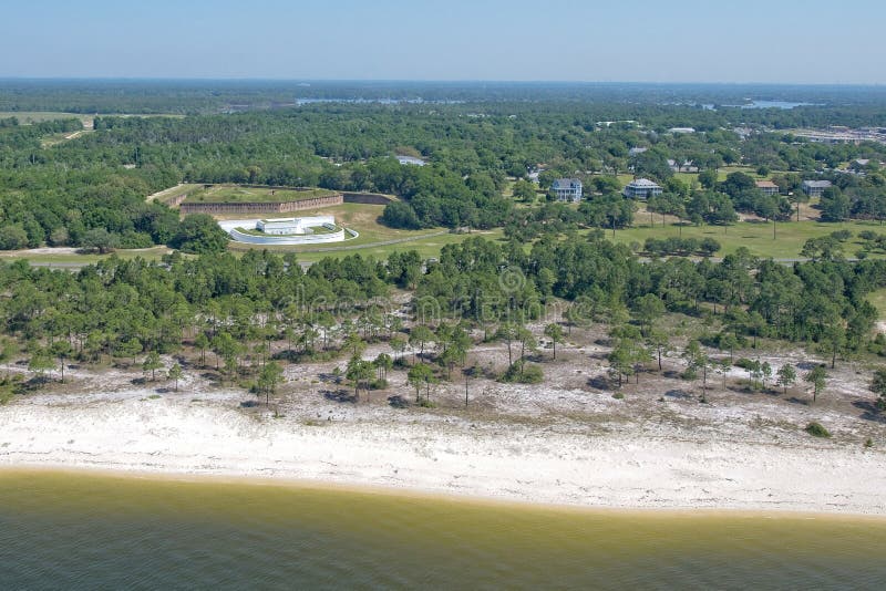 An Aerial View Of Fort Barrancas At Nas Pensacola In Usa Editorial Photography Image Of Clear