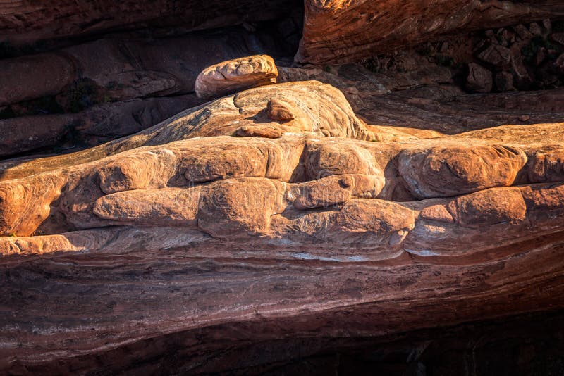 Aerial View on the Geological Structures of the Arches National Park ...