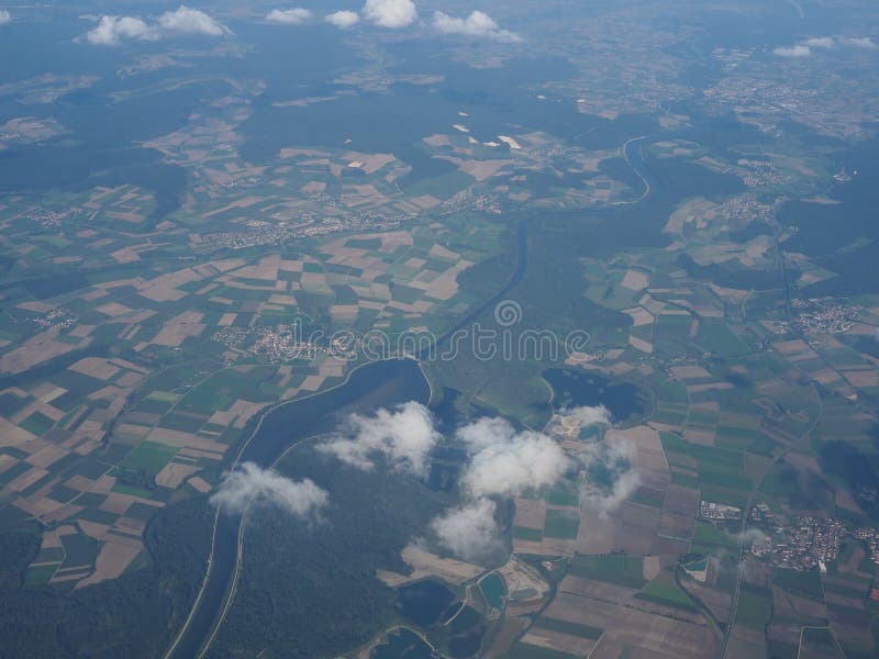 Aerial View of German Landscape Stock Image - Image of deutschland ...