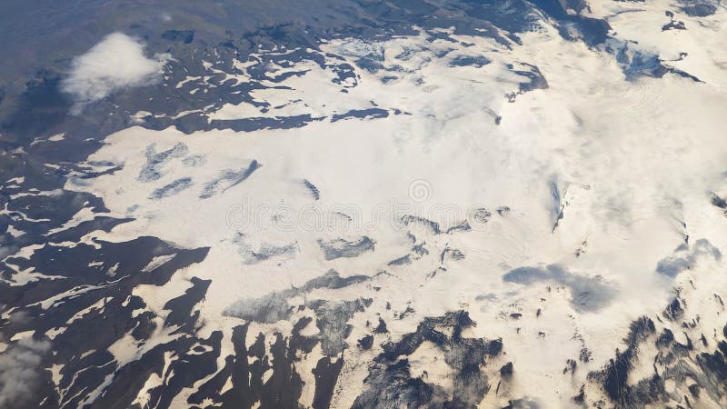 Aerial View of a Glacier on Iceland Stock Photo - Image of nature ...