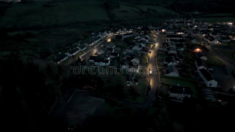 Aerial View of Glebe Crest in Donegal Town, Ireland Stock Footage ...