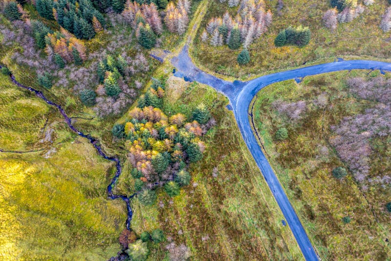 Aerial View from Glengesh Pass by Ardara, Donegal, Ireland Stock Image ...