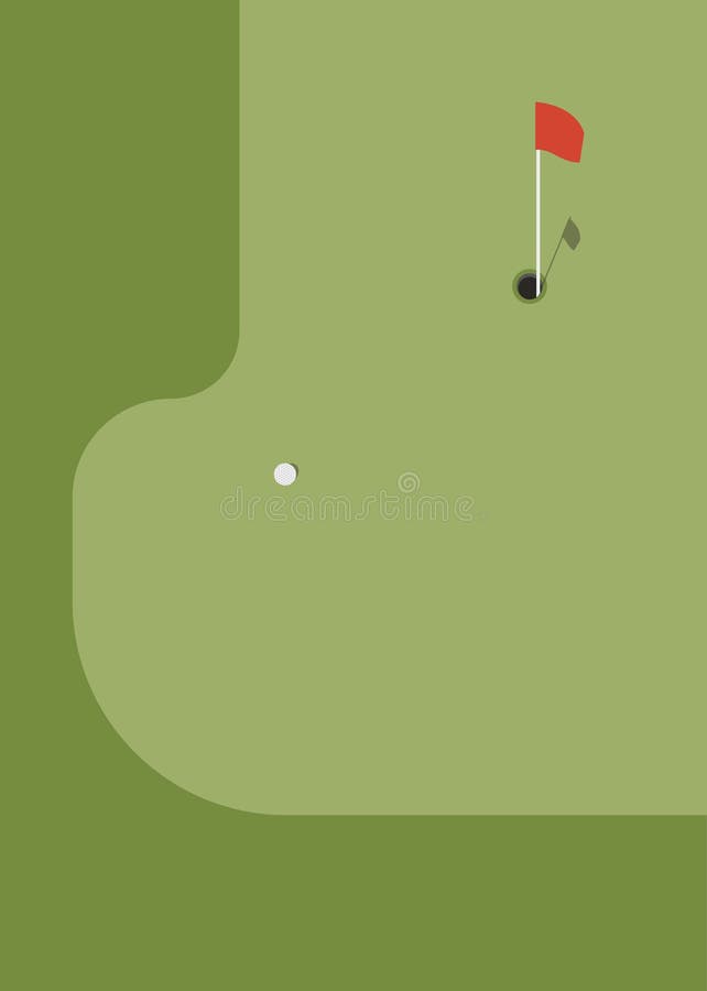 Aerial View of a Golf Course Stock Vector - Illustration of event ...