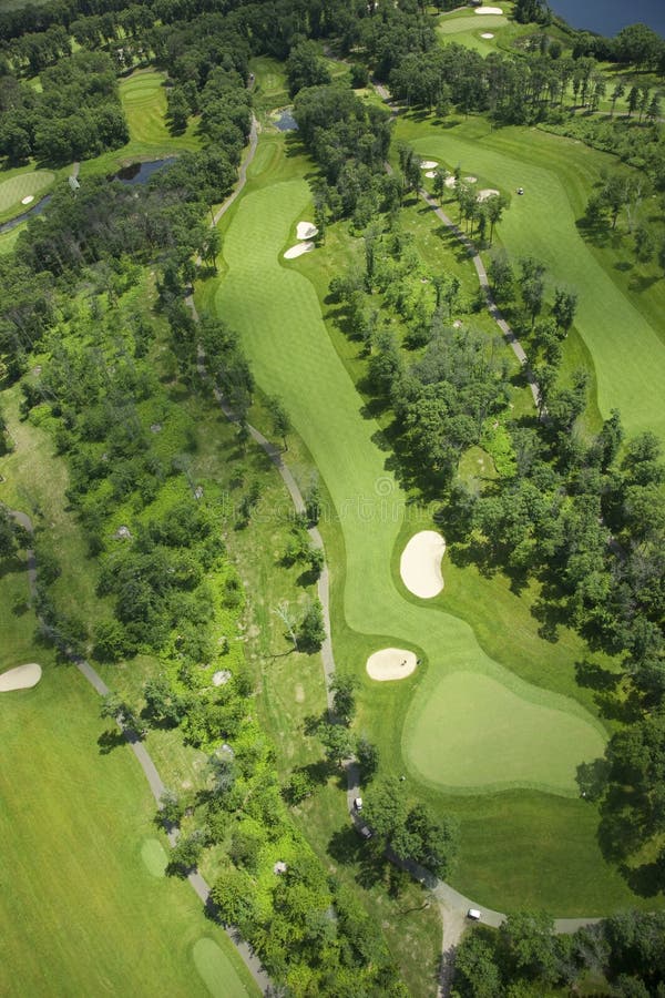 Aerial View of a Golf Course Stock Photo - Image of bunker, minnesota ...