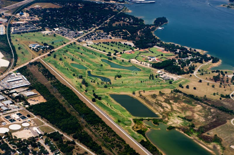 Aerial View of a Golf Course Stock Photo - Image of details, light: 6652872
