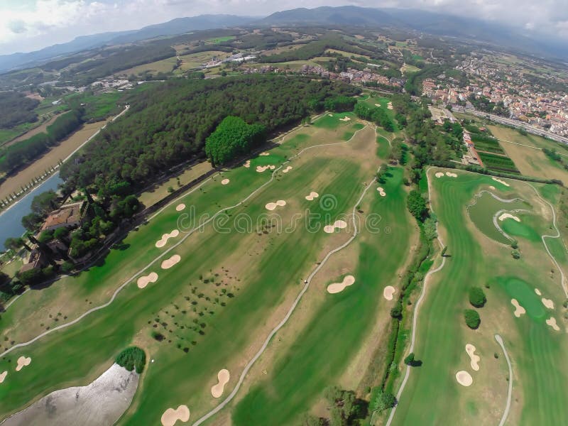 Aerial view golf course stock image. Image of vacation - 43241285