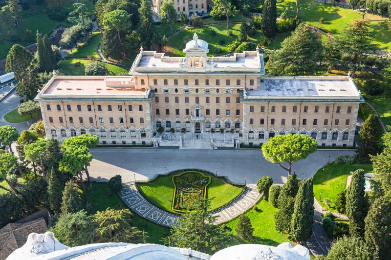 Vatican Government Building Seen from the Rooftop of St. Peter S ...