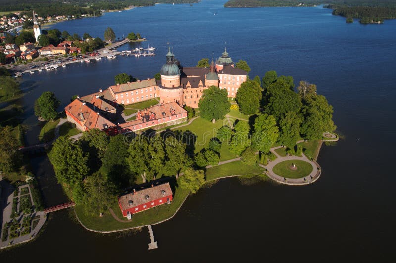Aerial View of the Gripsholm Castle Stock Photo - Image of historic ... Aerial View of the Gripsholm Castle Stock Photo - Image of historic ...