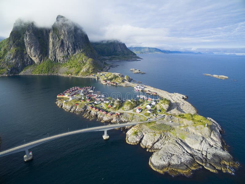 Norway stock photo. Image of summer, hamnoy, island - 258771604