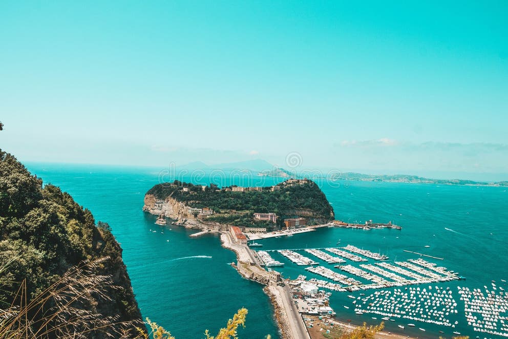 Aerial view of a harbor stock photo. Image of port, harbor - 263116772