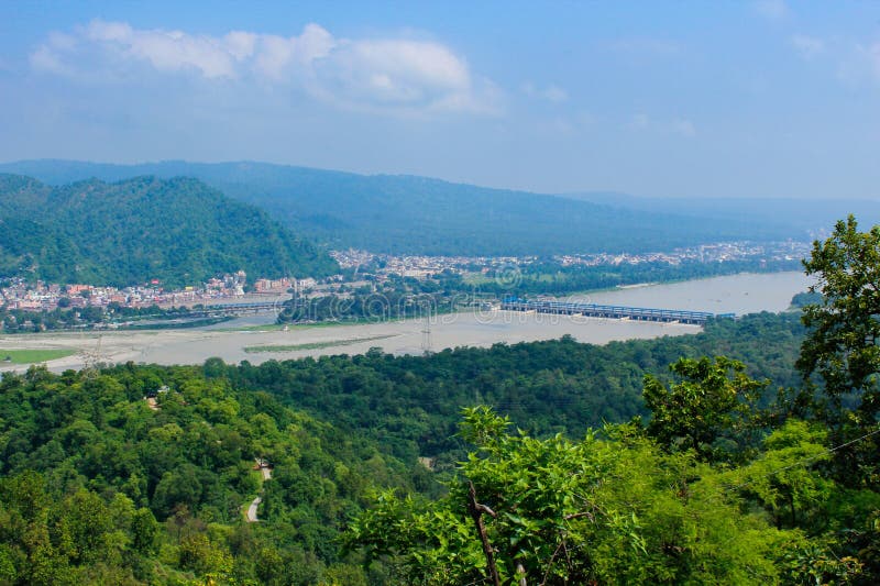 Aerial View of Haridwar.India Stock Image - Image of water, nature ...