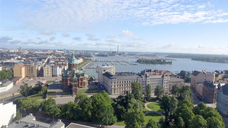 Aerial View of Helsinki Skyline Stock Photo - Image of overview ...