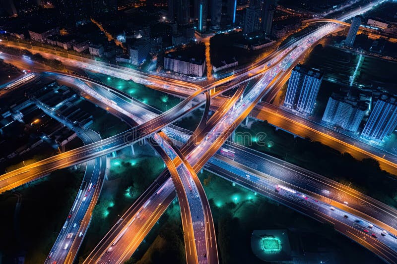 Beautiful Interchange Overpass Stock Illustrations – 39 Beautiful ...