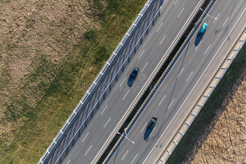 Aerial view of the higway stock photo. Image of view - 274812920