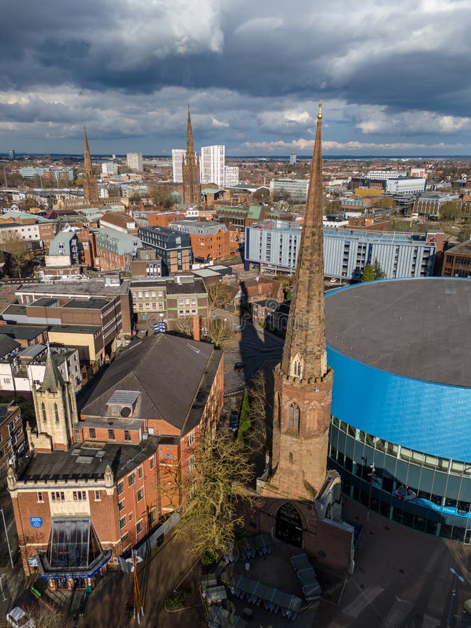 Aerial View of Historic Coventry Skyline Editorial Stock Photo - Image ...